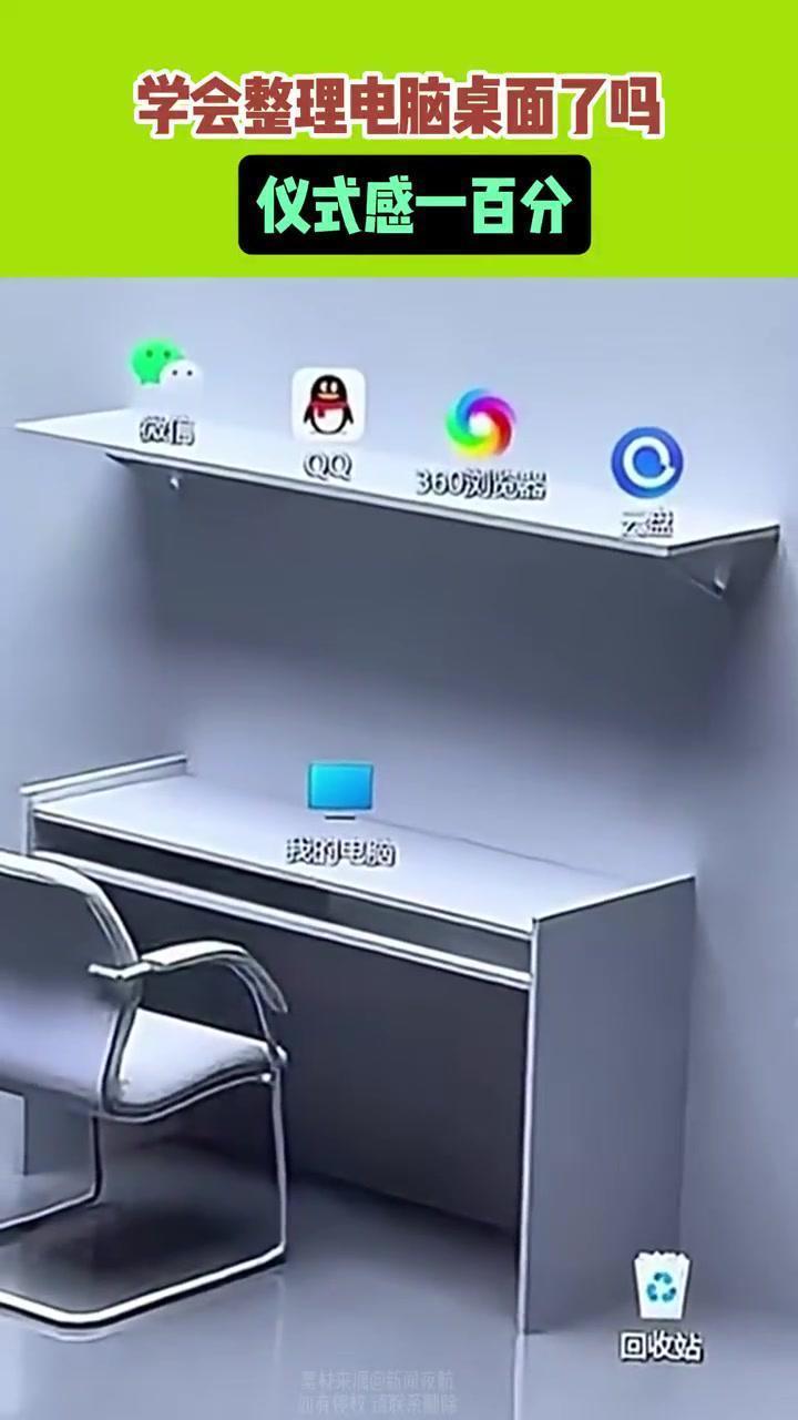 学会整理电脑桌面了吗