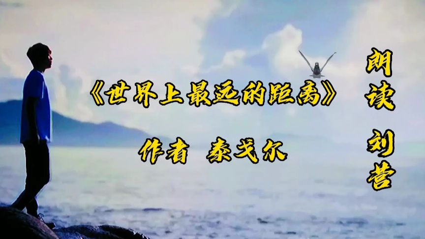 朗读爱情诗《世界上最远的距离》