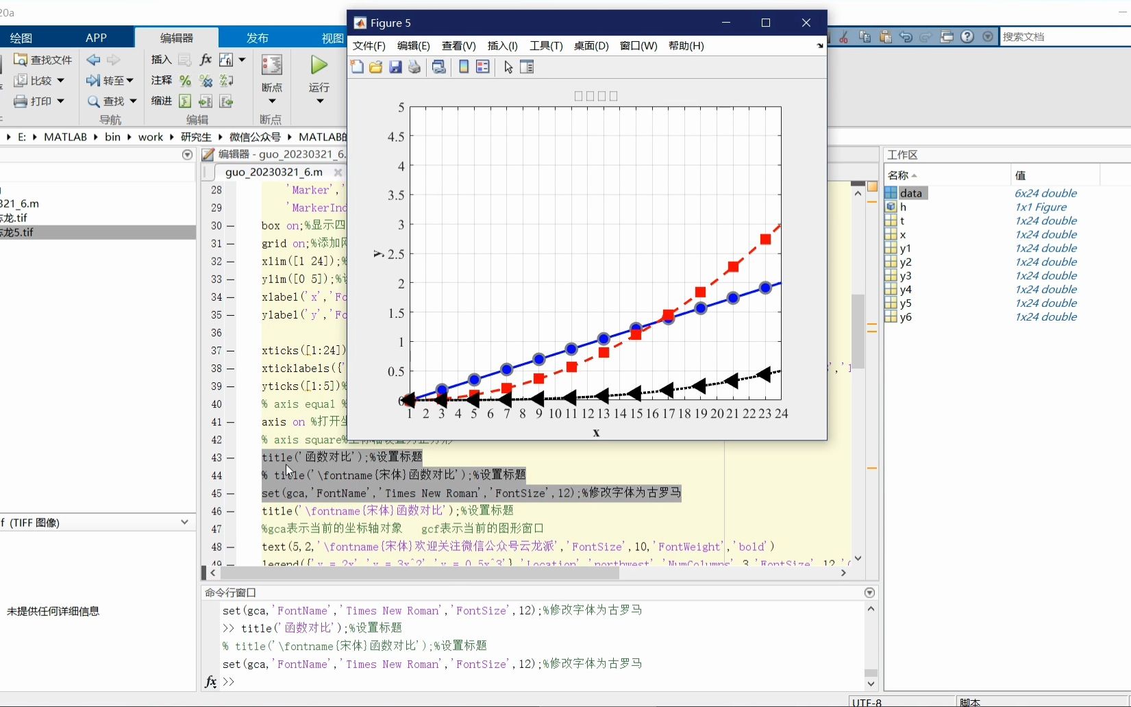 视频讲解MATLAB实例讲解plot函数绘图进阶含源程序(下)