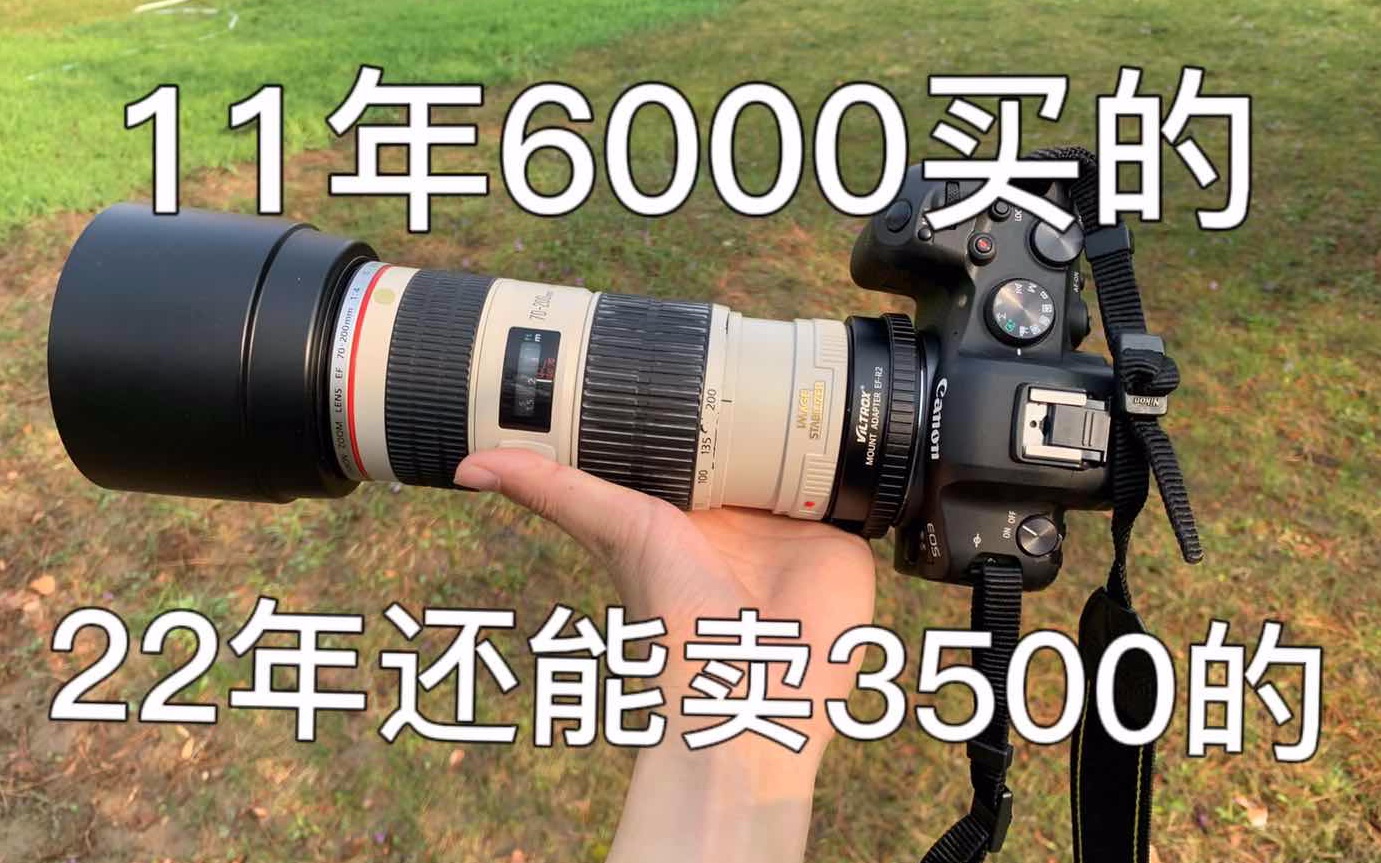 【EF70-200 f4 IS】10年才亏3000元,22年爱死小小白+佳能R6,自带...
