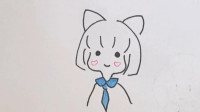 简单又可爱的小女孩简笔画怎么画!教你画一个超Q萌卡通美少女小漫画!