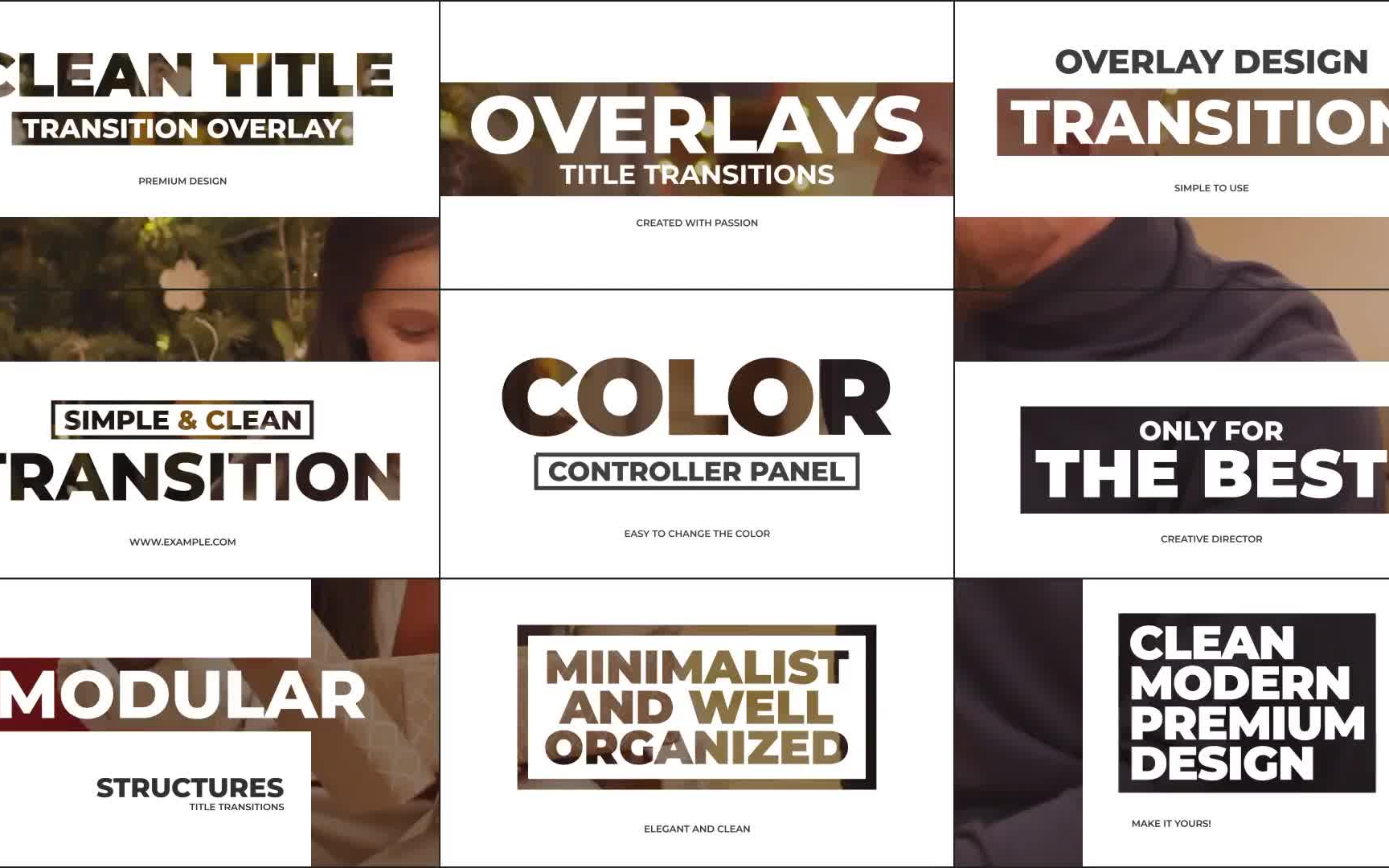 AE模板-蒙版文字标题模板