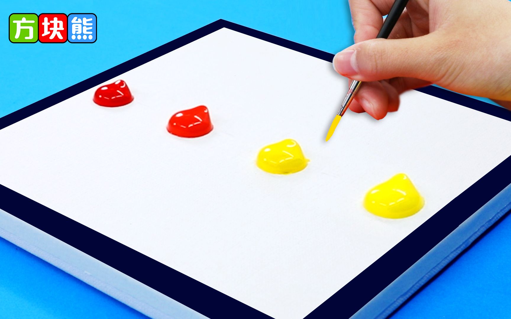 适合初学者的落日余晖丙烯画,绘画过程简单易上手