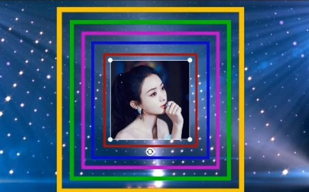 电脑剪映,制作荧光边框逐层放大电子相册,教程简单易学一看就会!