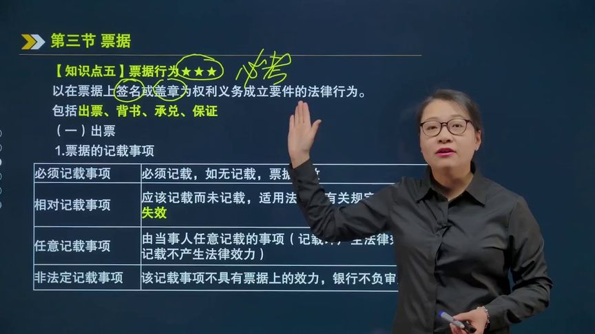 承学网2020初级会计经济法基础精讲-票据-出票
