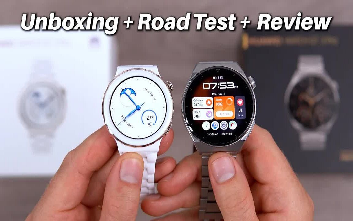 华为 Watch GT 3 Pro,Watch Fit 2 开箱评测