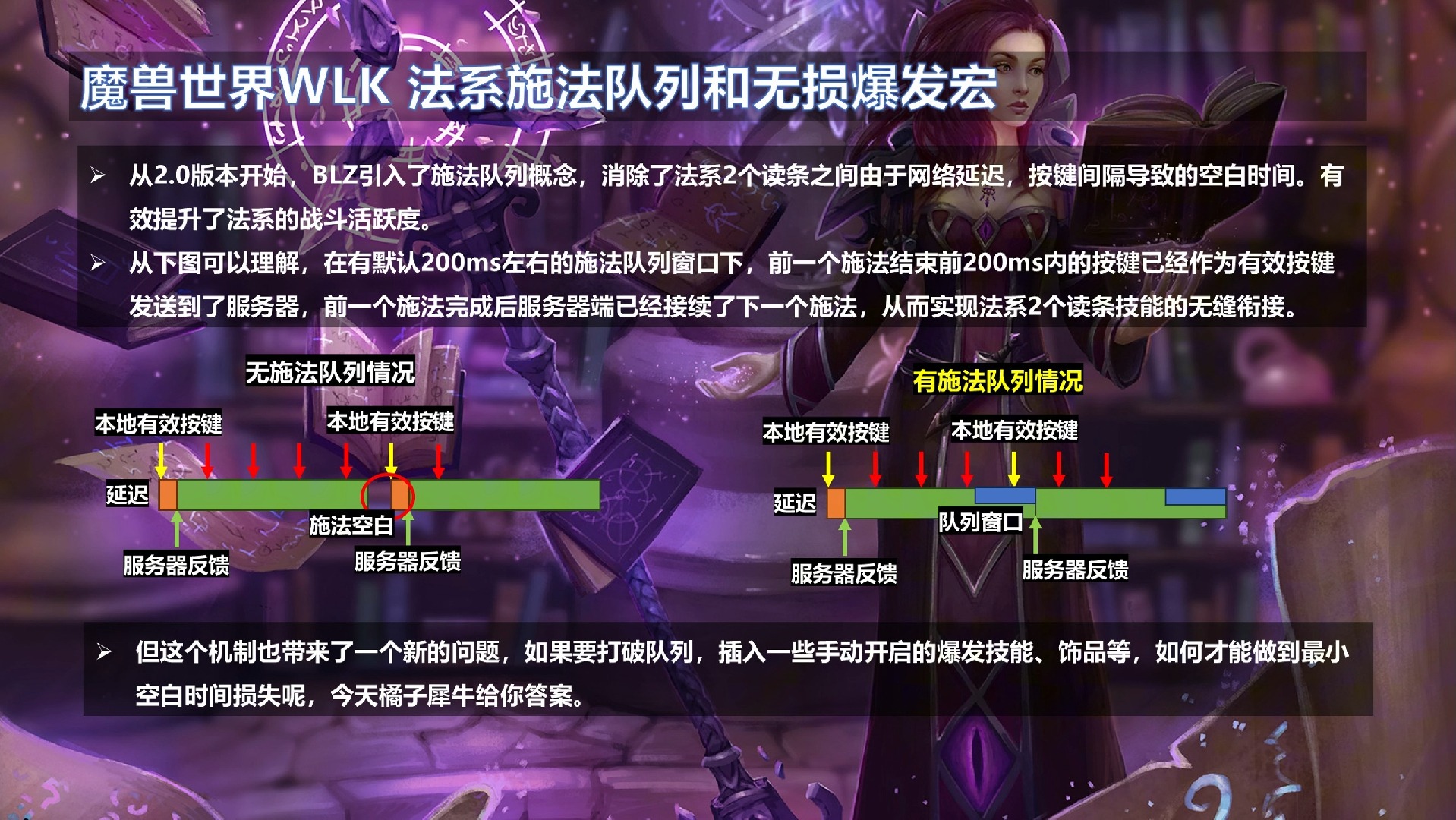 魔兽世界WLK利用施法队列实现无损爆发技能宏的教程和分享_哔哩...