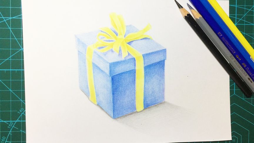 原来只要这样就可以画出一张立体的彩铅画了!太简单了!