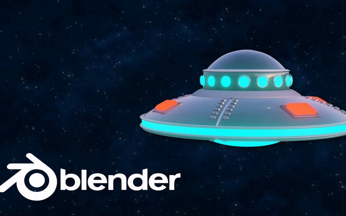 Blender飞行UFO飞碟实例制作视频教程 RRCG