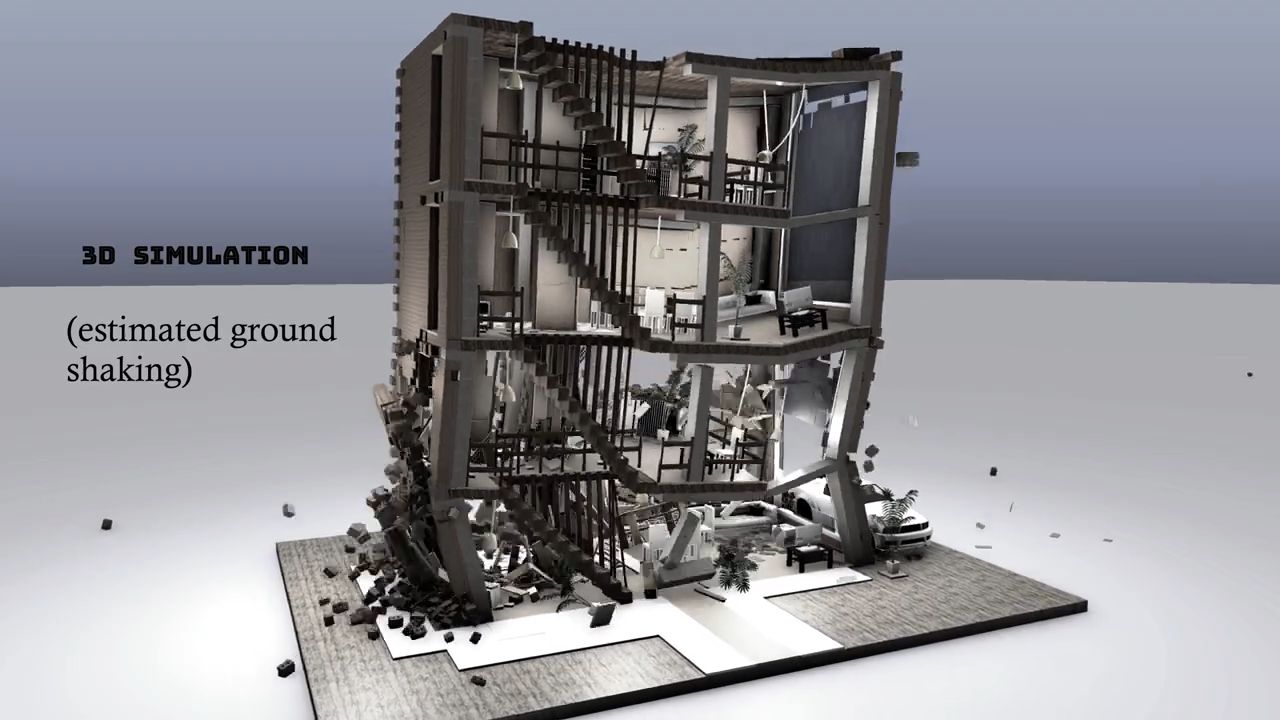 基于BIM的土耳其地震建筑倒塌模拟