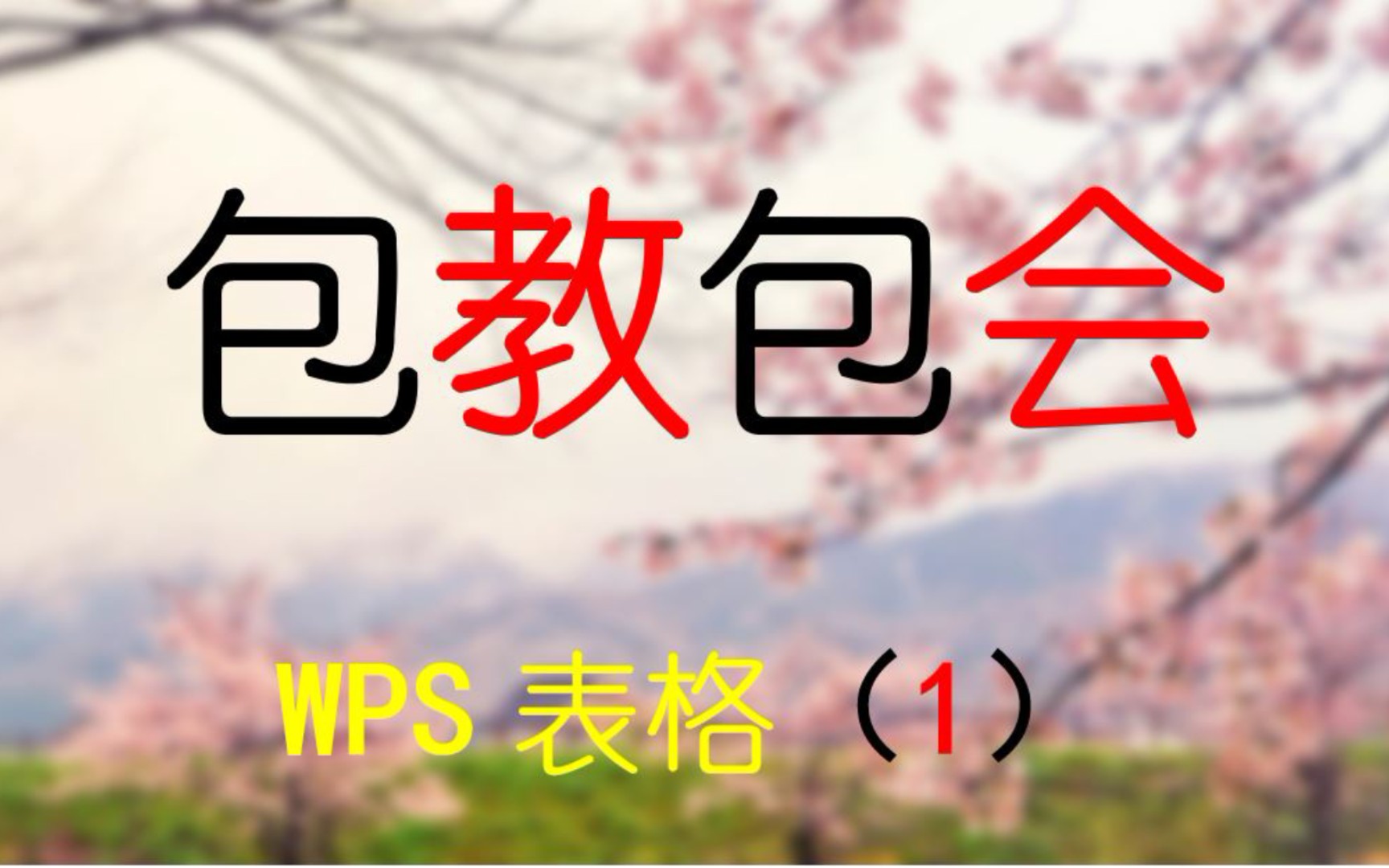 你真的会使用WPS吗?(表格篇1)
