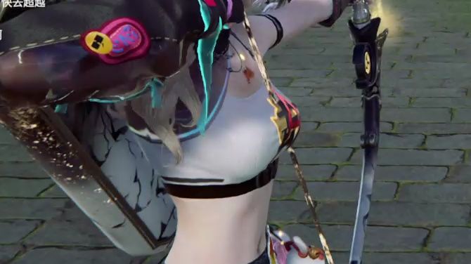 《永劫无间》得知奶子又可以抖了,我直接换上了沈妙的涂鸦少女,真的...