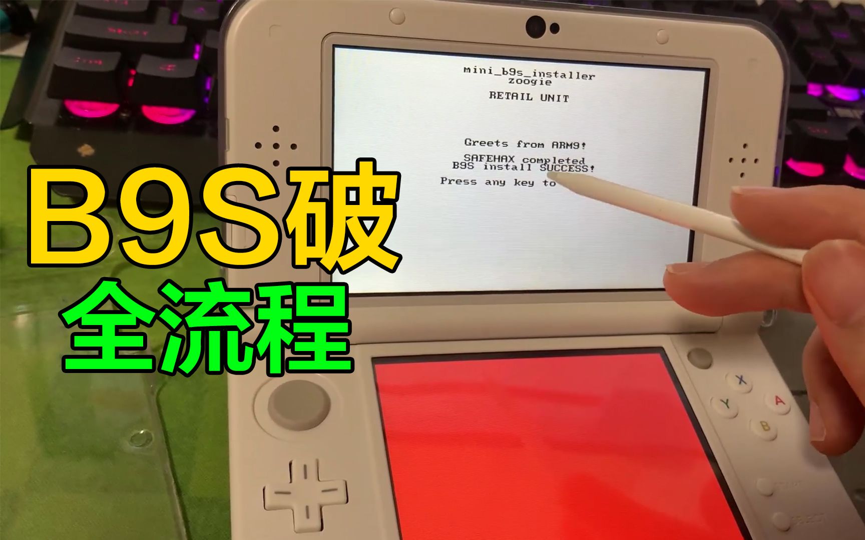 任天堂新大三B9S破姐全流程记录_攻略