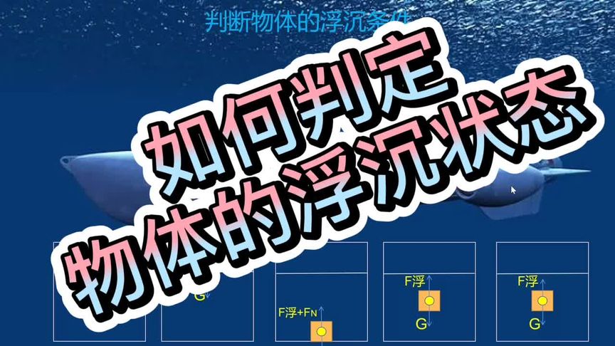 简述,物体的浮沉条件及应用
