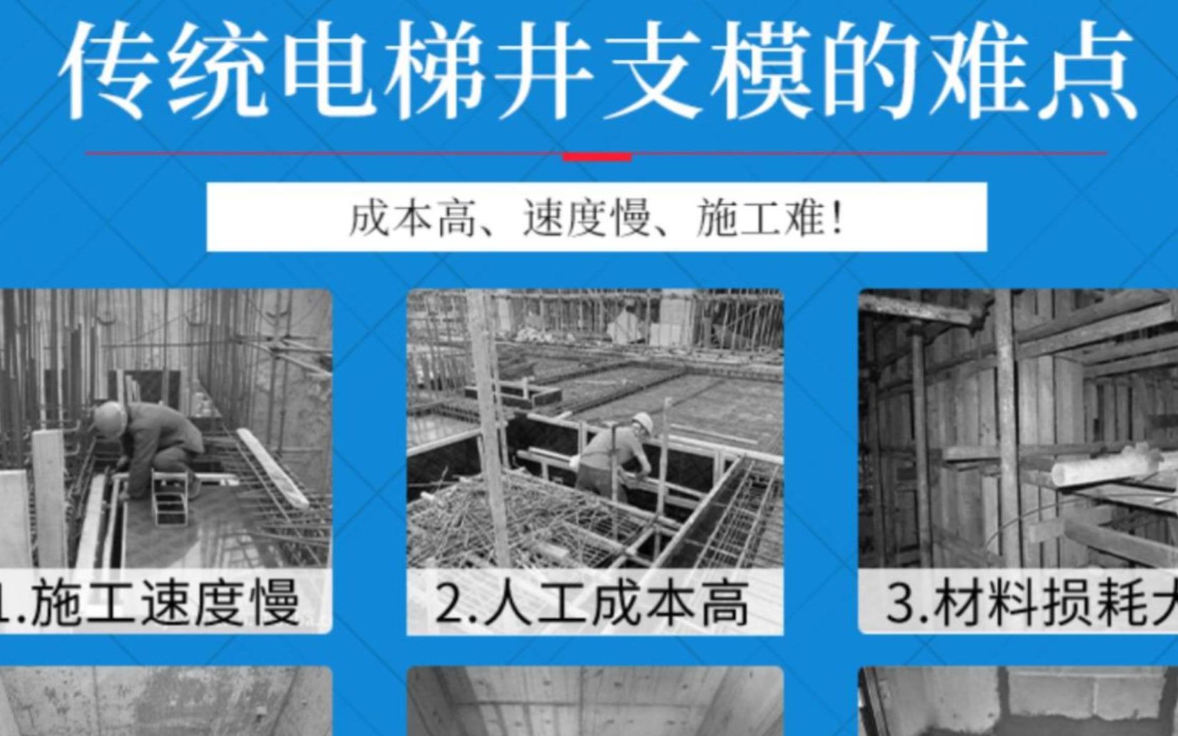 电梯井道施工平台井道模板系统