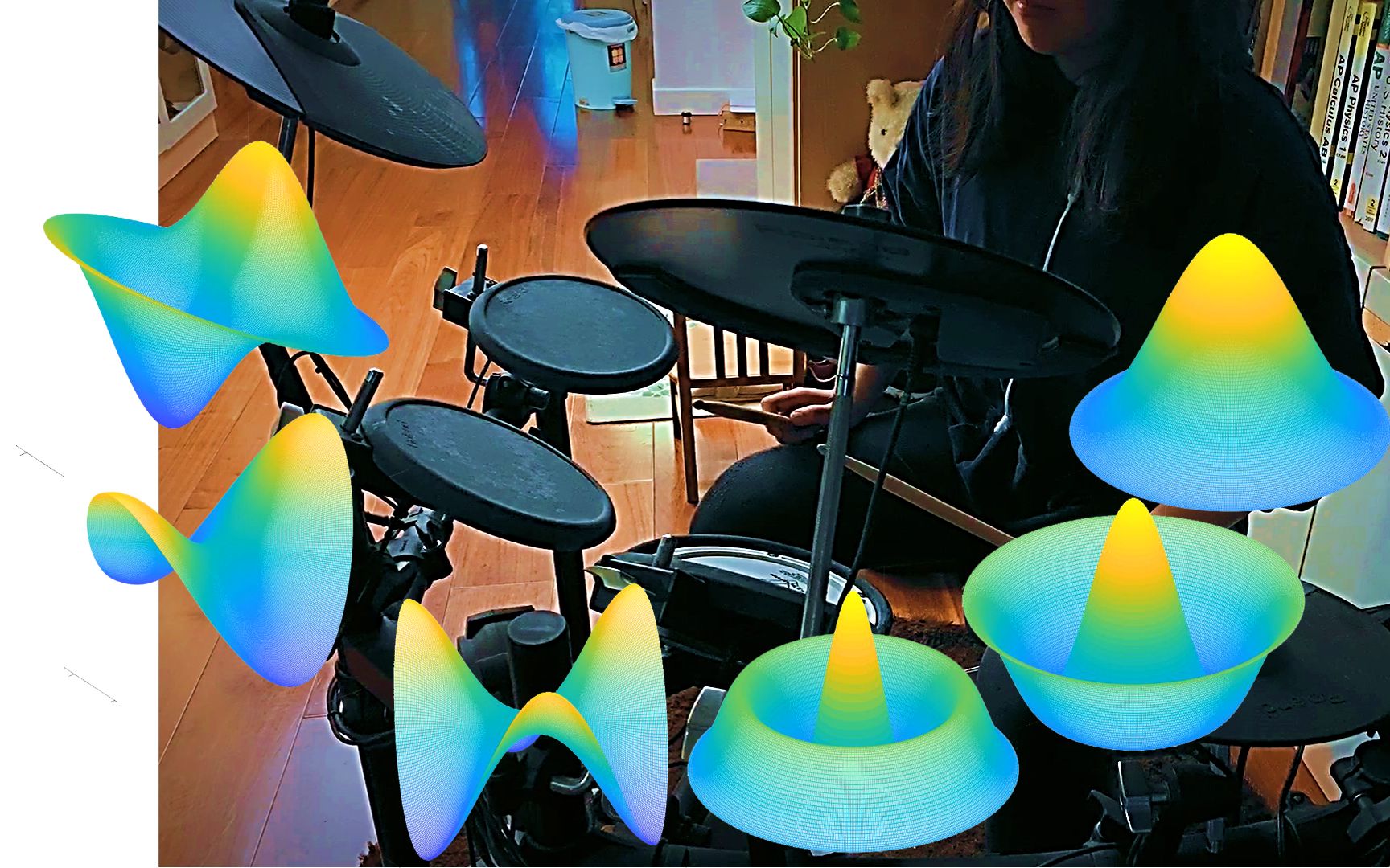 【架子鼓】UP主亲手演奏&理论计算架子鼓的振动方式