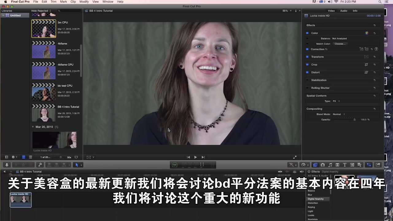 FCPX美颜插件Beauty Box 使用教程和下载