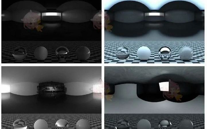 188款hdr灯光环境贴图C4D室内影棚灯光布光场景OC渲染通用3D素材