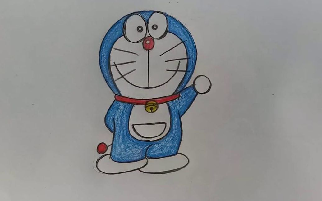 【手绘】教你如何画哆啦A梦