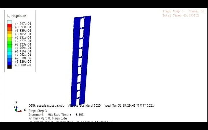 基于ABAQUS的具有粘滞阻尼器的框架结构减震性能分析