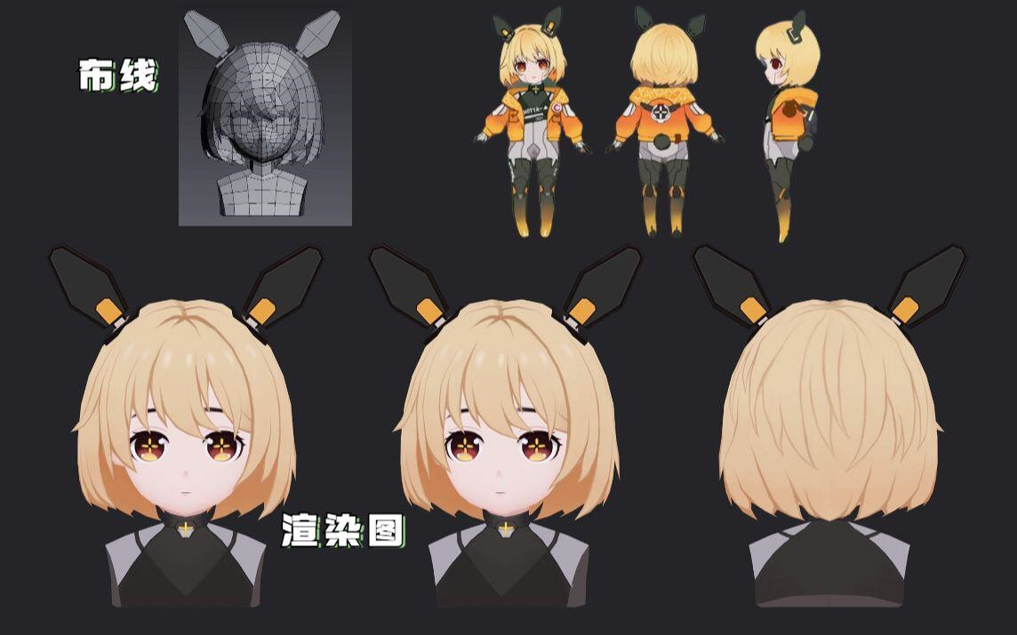 C4D完整米娅mia建模手绘贴图教程,3dmax手绘基础教程入门