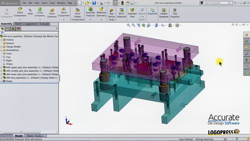 Solidworks冲压模具设计 Logopress3模具设计第4部分-工程变更2