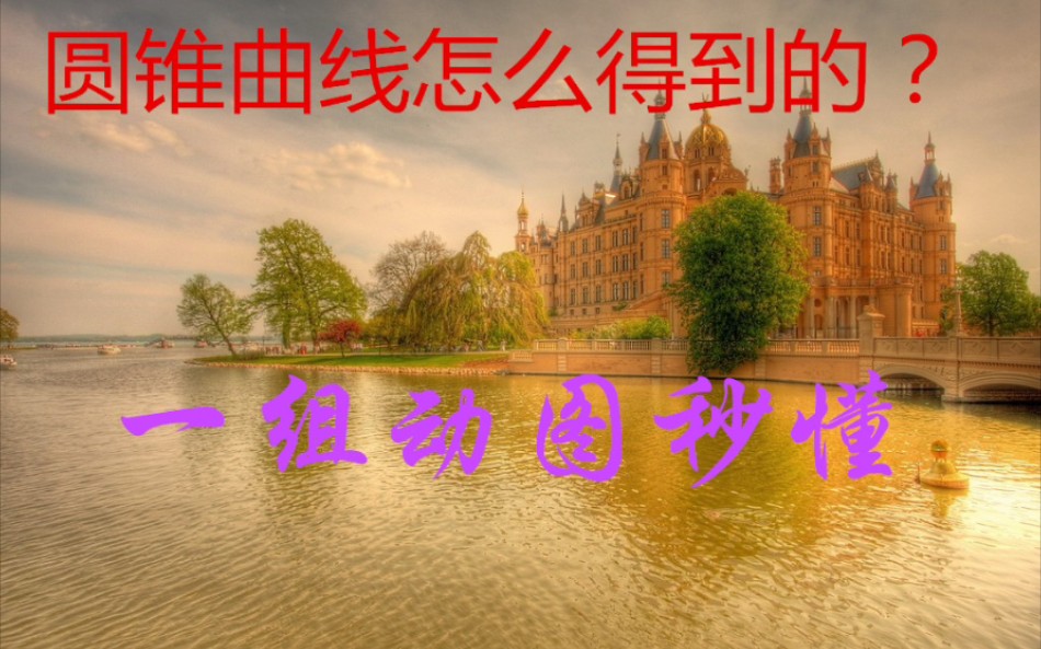 圆锥曲线怎么得到的,一张动图秒懂