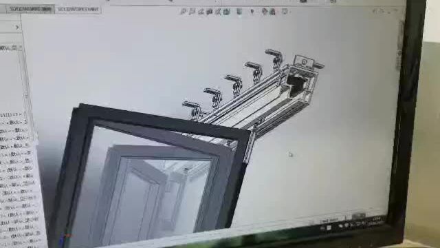 电动折叠门,研究透彻了,客户不要了。又让卖电机的小姐姐白忙了