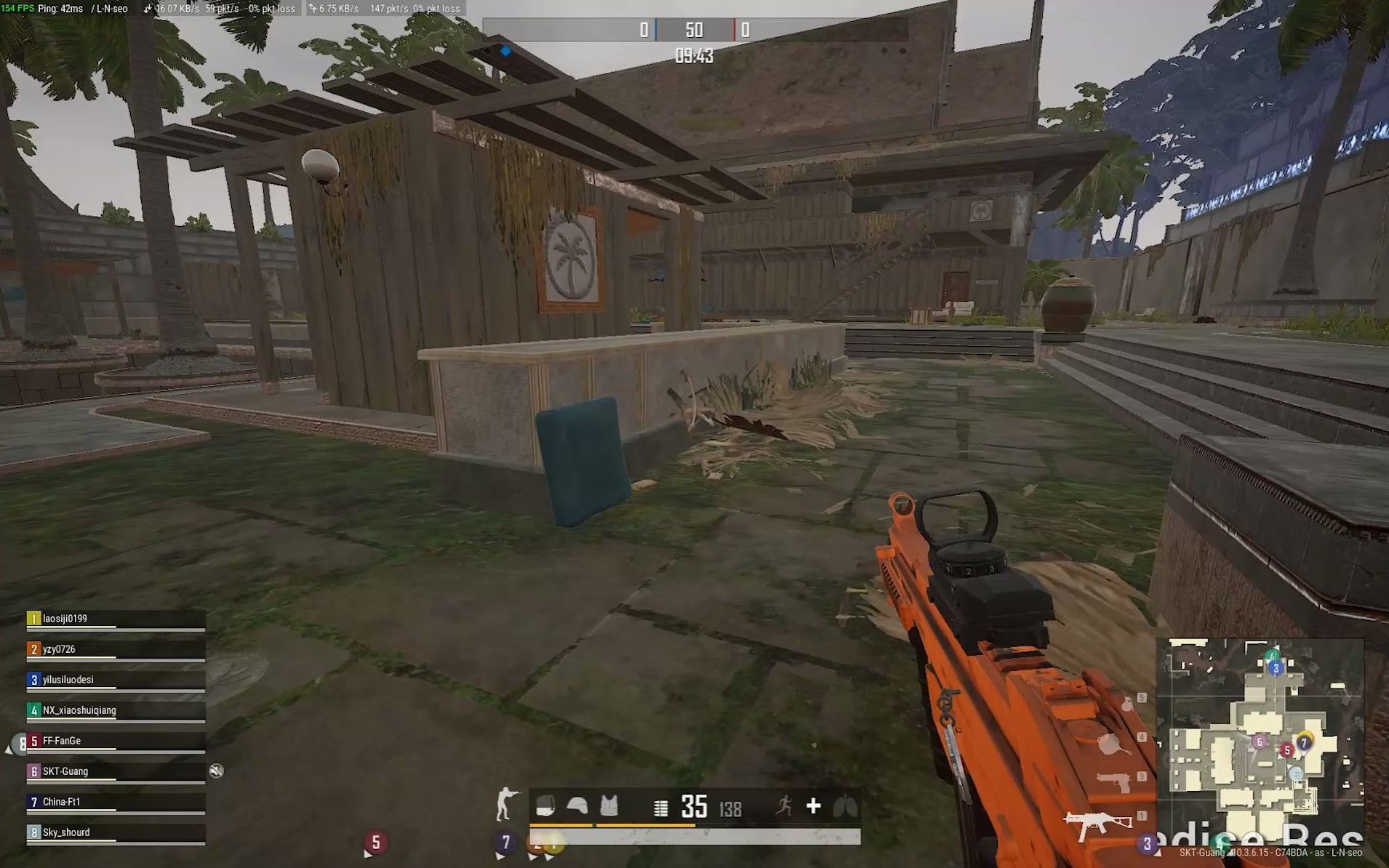 GTX1060 3G绝地求生吃鸡街机模式帧数表现