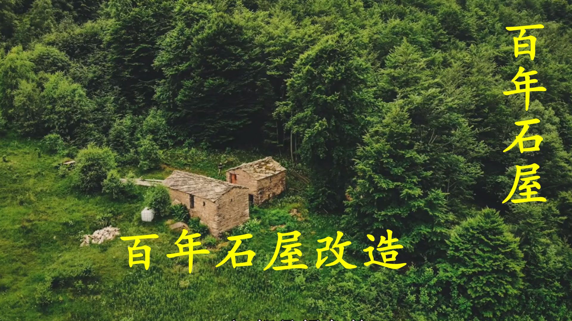 ...男人在阿尔卑斯山盘下两座百年石屋,提前养老 #野外建造 #解压 #治愈