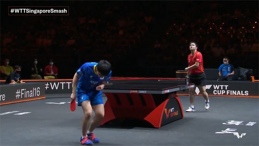 回看 | 樊振东VS张本智和 新加坡世界杯总决赛,樊振东稳定、强健