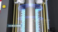 集中供暖机械设备超低氮冷凝式燃气蒸汽发生器演示动画-三维动画...