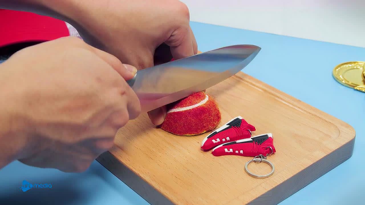 定格动画:使用运动器材,制作美食模型