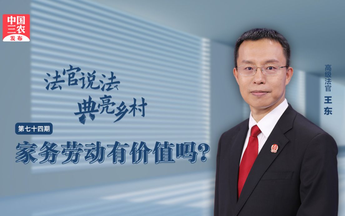 法官说法丨家务劳动有价值吗?
