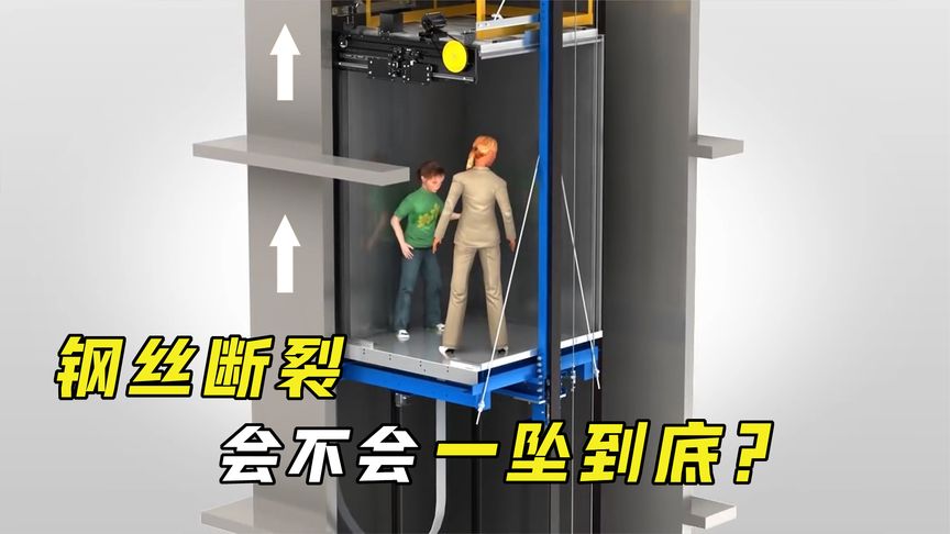 为什么钢丝绳全部断裂,电梯也不会一坠到底?佩服工程师的智慧!