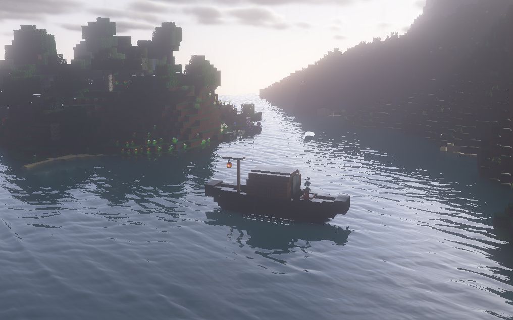 【我的世界】建筑教程 江南乌篷船_我的世界_教程