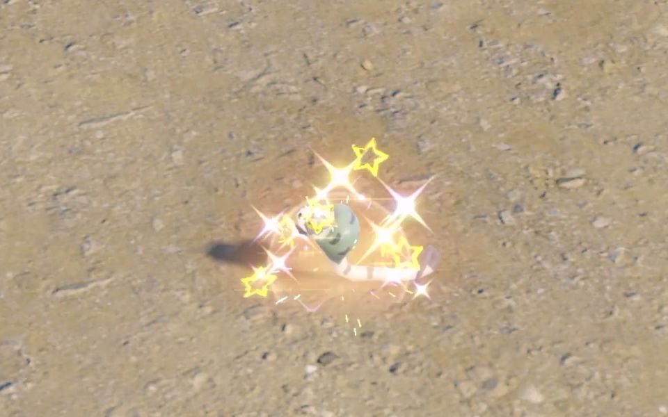 #宝可梦朱紫# 闪光沙包蛇 不拉近看是真看不出来_单机游戏热门视频