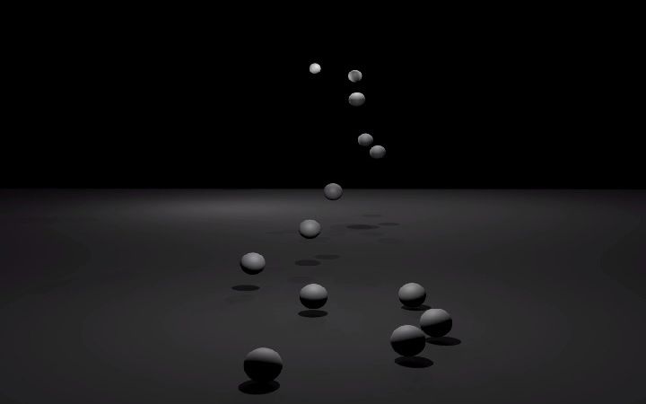 3dmax小球运动练习