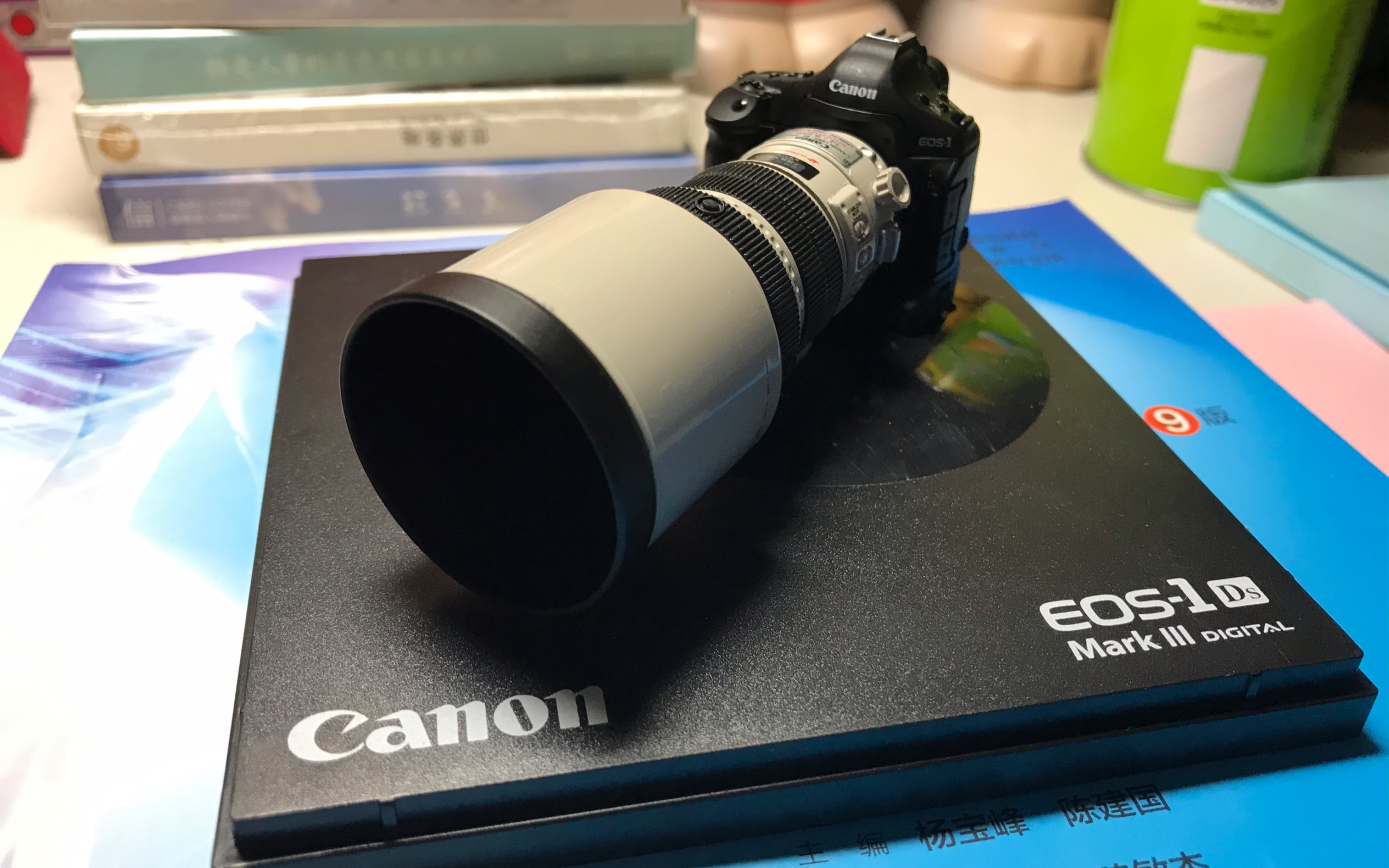 佳能 EOS 1Ds Mark III +EF 200mm f/2L IS USM 1:4比例模型 大马三 ...