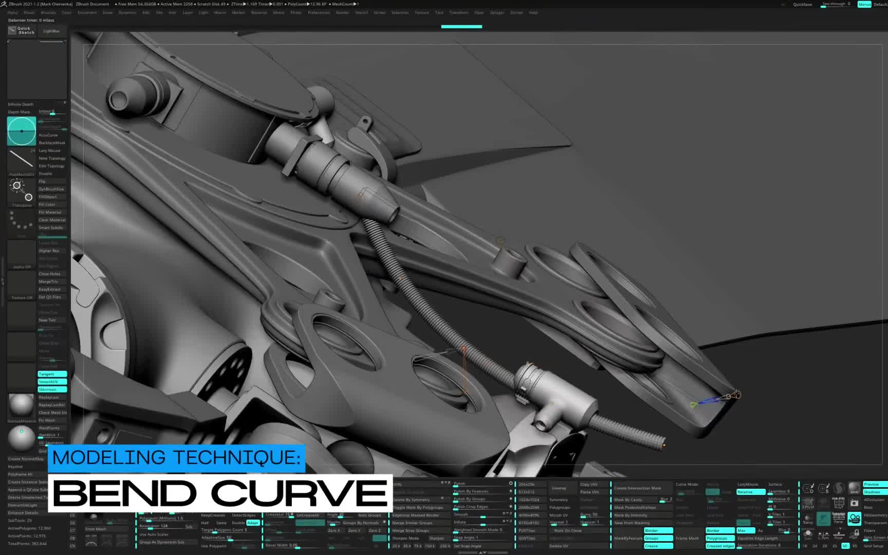 【网投:Zbrush 硬表面案例实战全套教程/ ZB新手入门9小时快速 硬表面...