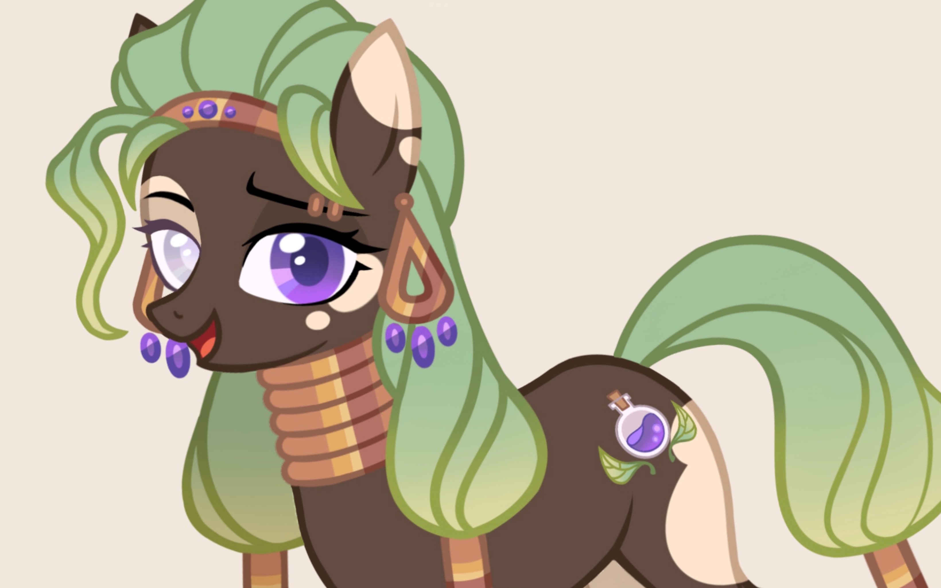 【mlp/绘画过程】转了一个oc