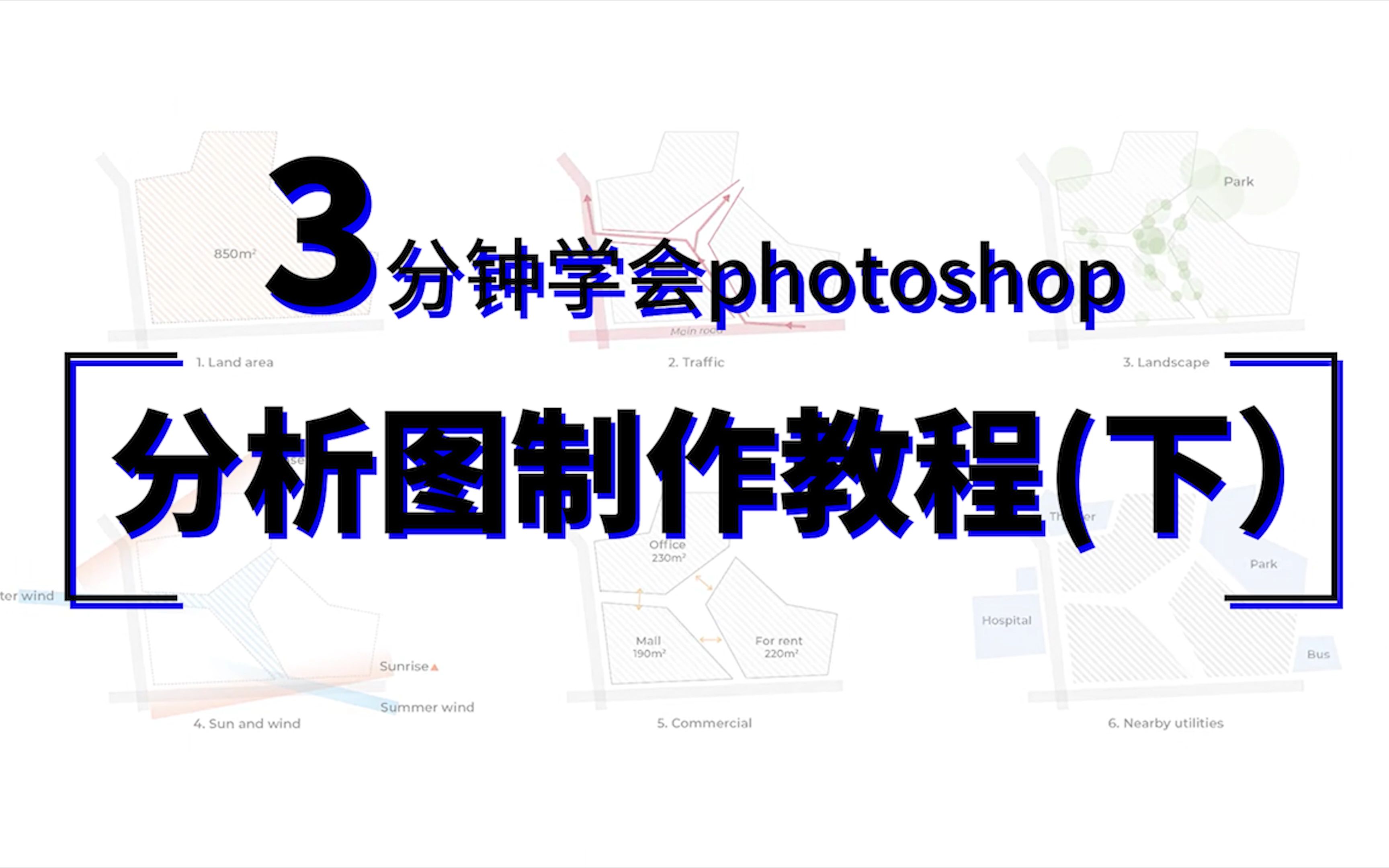 【三分钟软件课】PS分析图教程下,3分钟带你搞定!