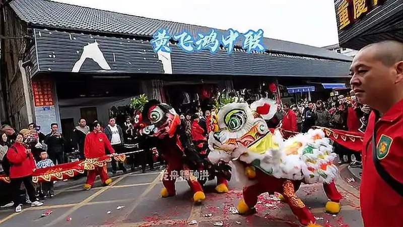 中联黄飞鸿 龙狮文化 非遗抖起来 舞狮打鼓 醒狮文化 醒狮鼓