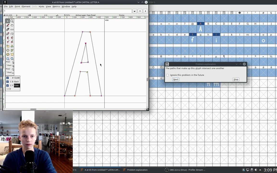 开源字体制作软件 fontforge 使用教程4中文字幕版