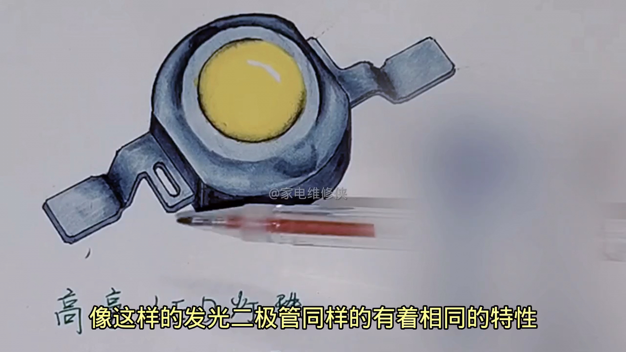 认识电子元件高亮度LED灯珠与发光二极管