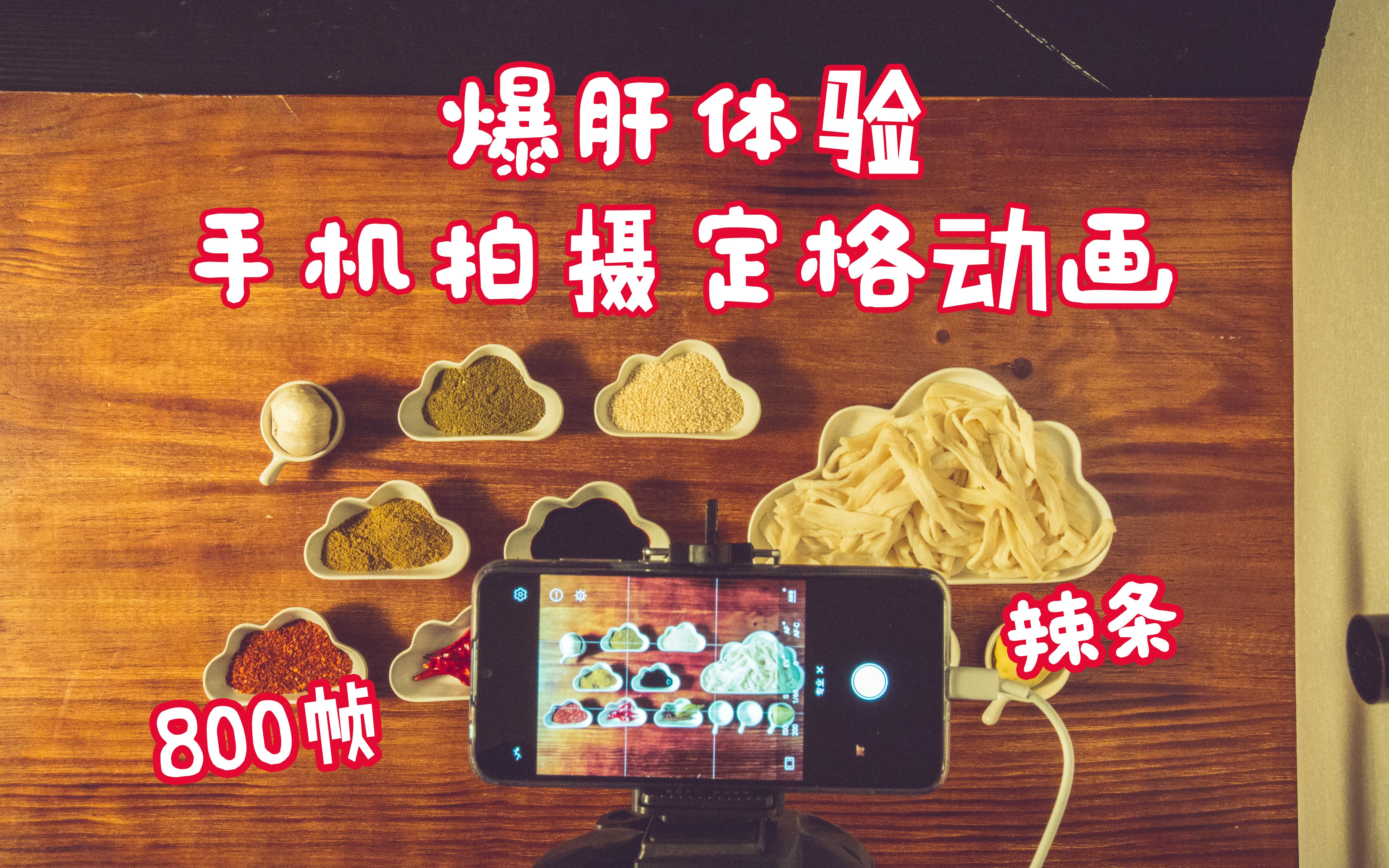 【定格动画】用手机拍摄近一千帧的美食定格动画是什么体验!
