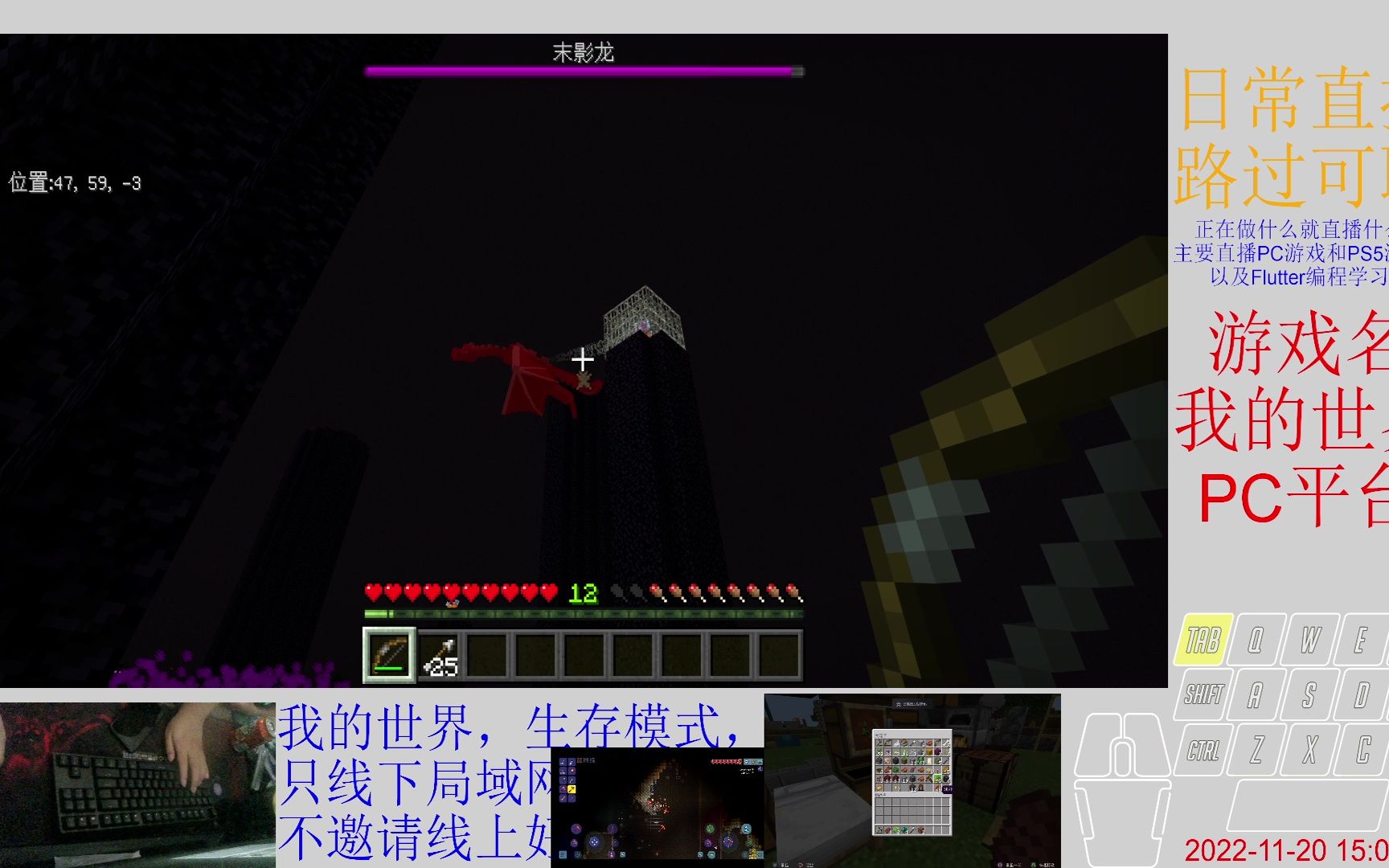 【直播记录】2022112013-PC-我的世界基岩版