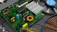 3D动画演示电磁炉工作原理,电涡流感应加热原理_微波炉的工作原理