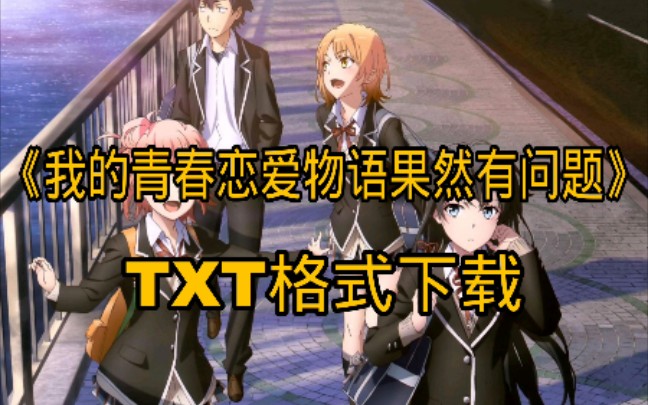 《我的青春恋爱物语果然有问题》TXT下载.上课看小说必备