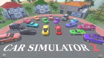 汽车模拟器2:开放世界地图,表面上是驾驶游戏,实际可以偷轮胎